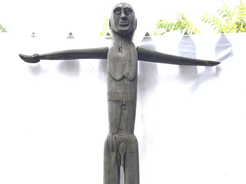 Tribal Figure PATUNG POLISI STATUE Dayak Sculpture Authentic Borneo