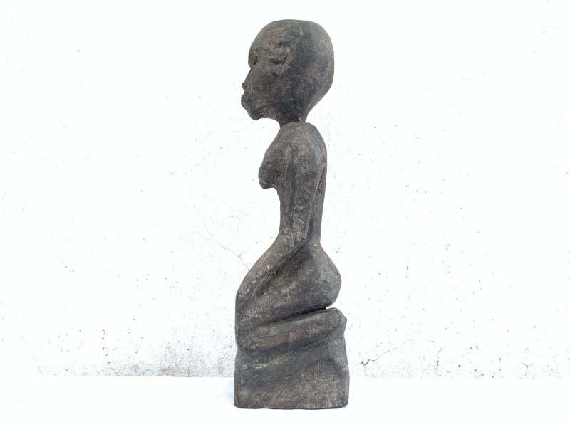 Women Sculpture WOOD ARTIFACT DAYAK STATUE Antique Authentic