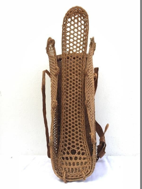Tribal Backpack AUTHENTIC 650mm RATTAN TAMBOK Basket Asia