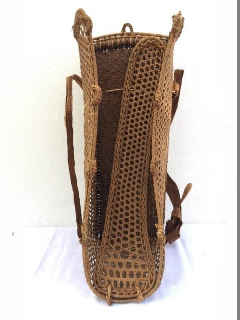 Tribal Backpack AUTHENTIC 650mm RATTAN TAMBOK Basket Asia