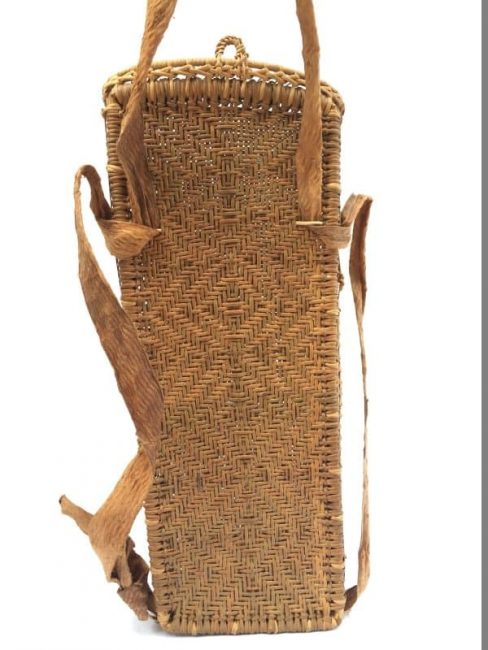 Tribal Backpack AUTHENTIC 650mm RATTAN TAMBOK Basket Asia