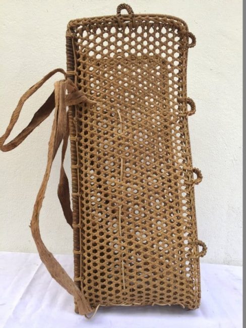 Tribal Backpack AUTHENTIC 650mm RATTAN TAMBOK Basket Asia