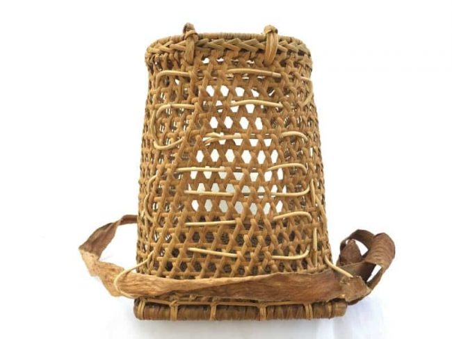 Tribal Backpack AUTHENTIC 650mm RATTAN TAMBOK Basket Asia