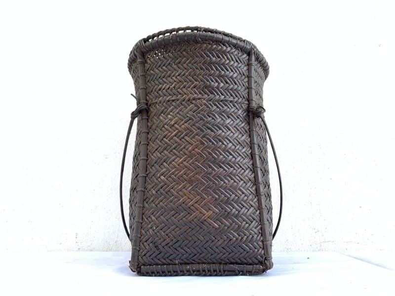 Forest Basket Antique Fiber Art Tambok Weaving Woven Art Borneo